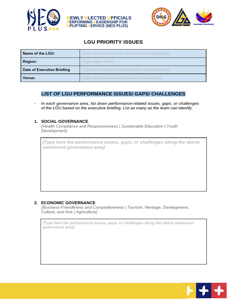 Briefing Toolkit Template Priority Issues Unlock | PDF | Disaster Risk ...