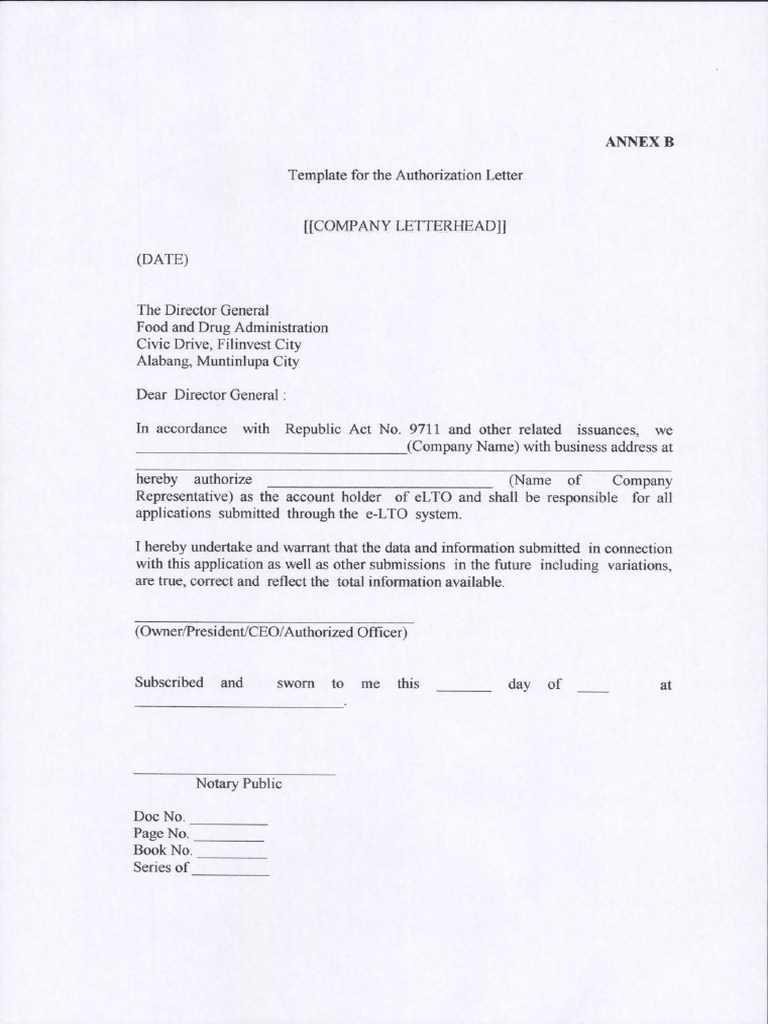 ANNEX B FDA-Circular-No.-2016-004 | PDF