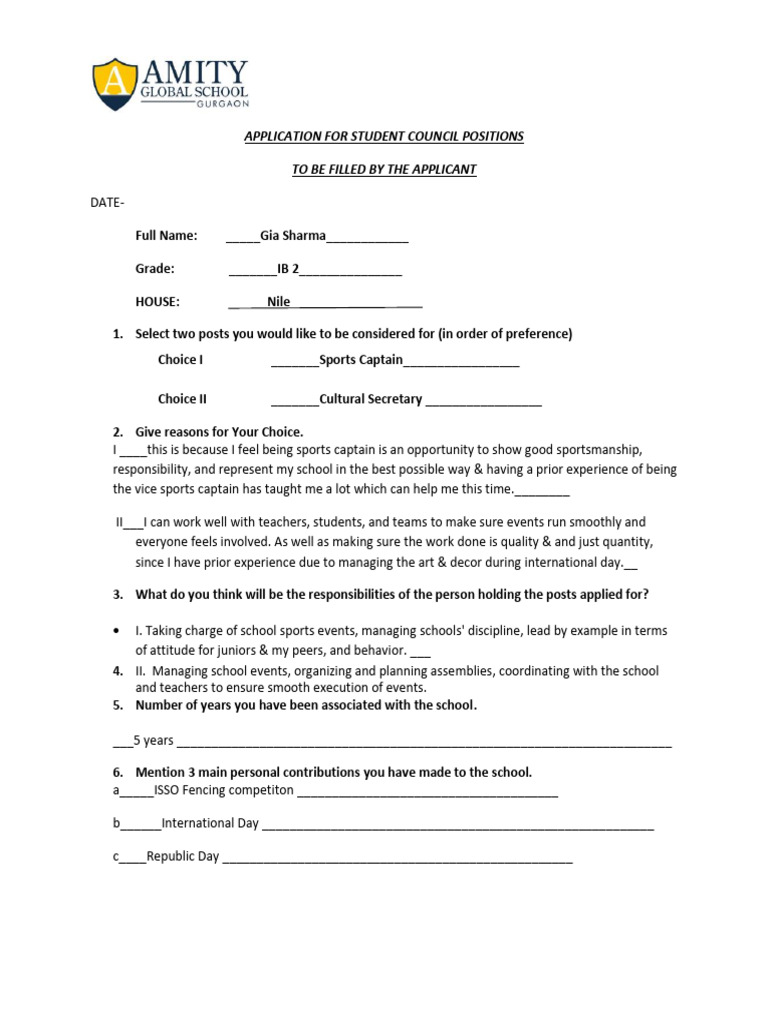 Application Form For Students Council 2025-26 | PDF | Chess Theory