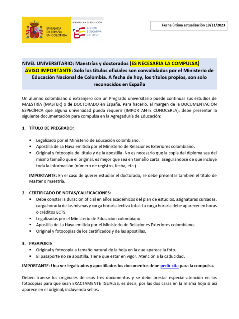 Maestr As y Doctorados 19 11 2023 | PDF | Diploma