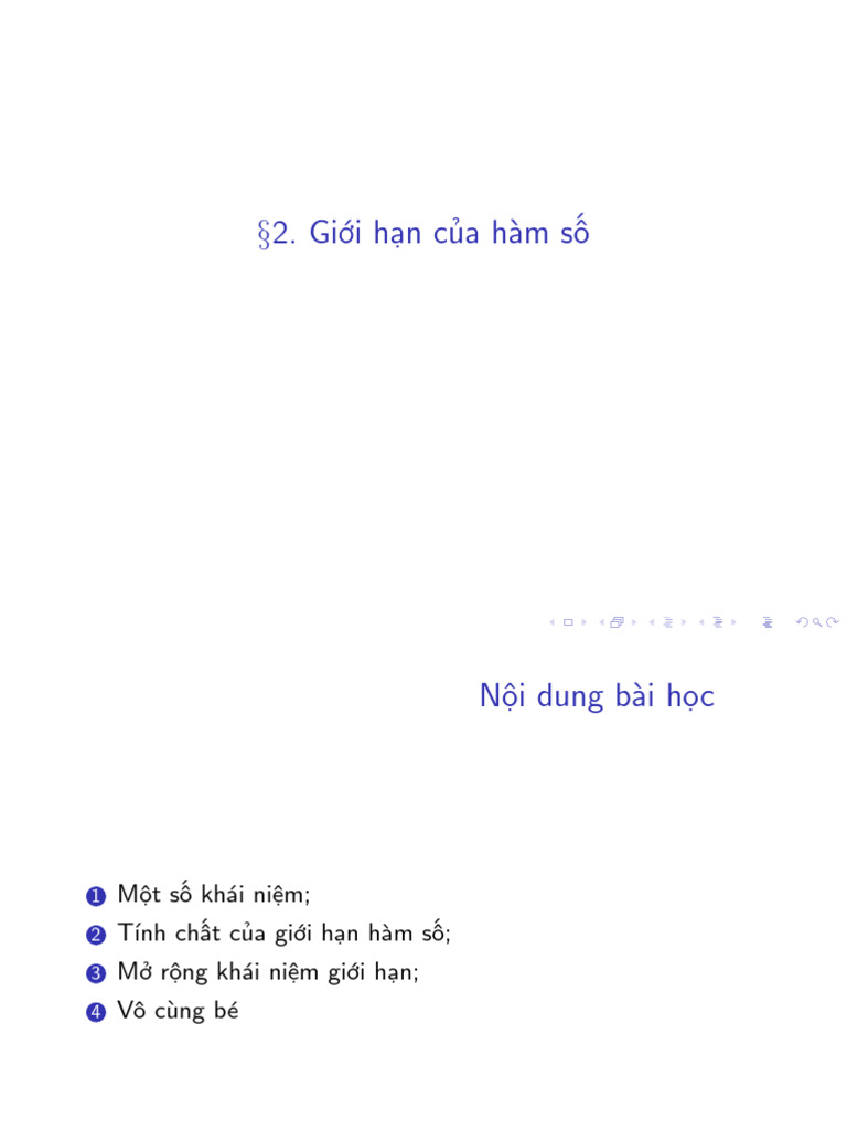 Chuong 1 Gioi Han Cua Ham So | PDF
