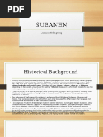 Subanen Culture and Challenges | PDF | Mindanao | Ethnicity