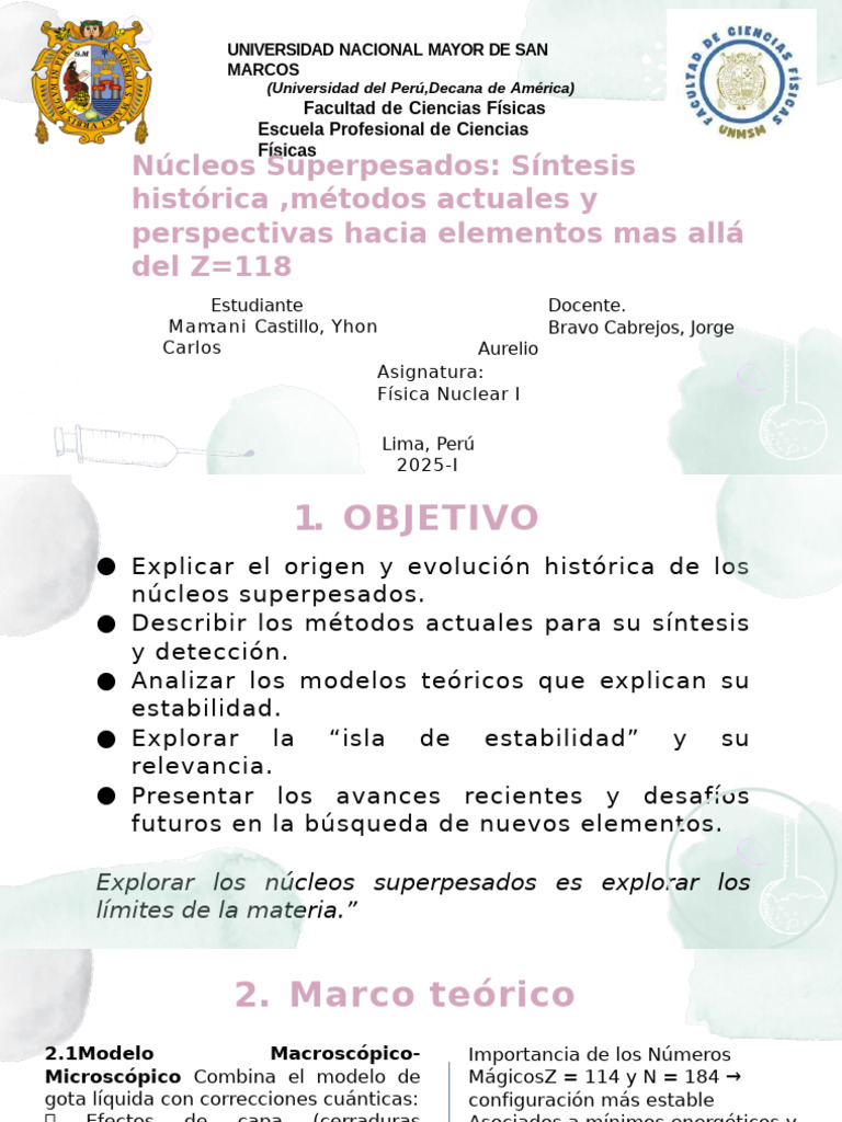 Núcleos Superpesados: Síntesis y Estabilidad | PDF | Fisión nuclear ...