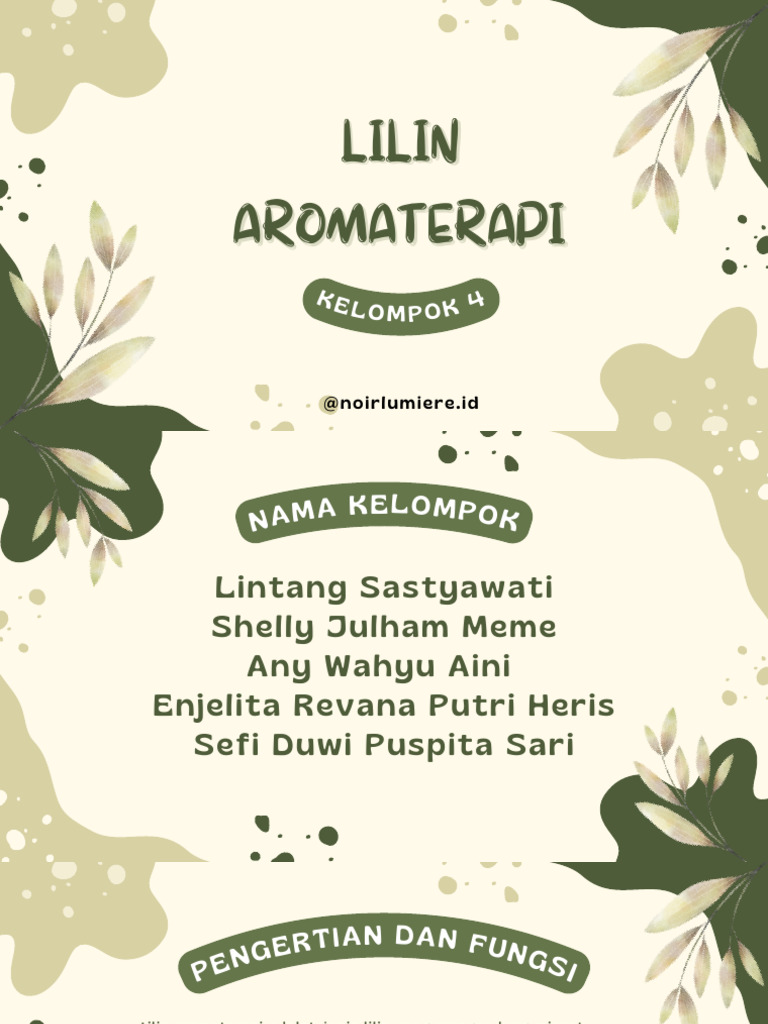 Poster Promosi Lilin Aromaterapi | PDF