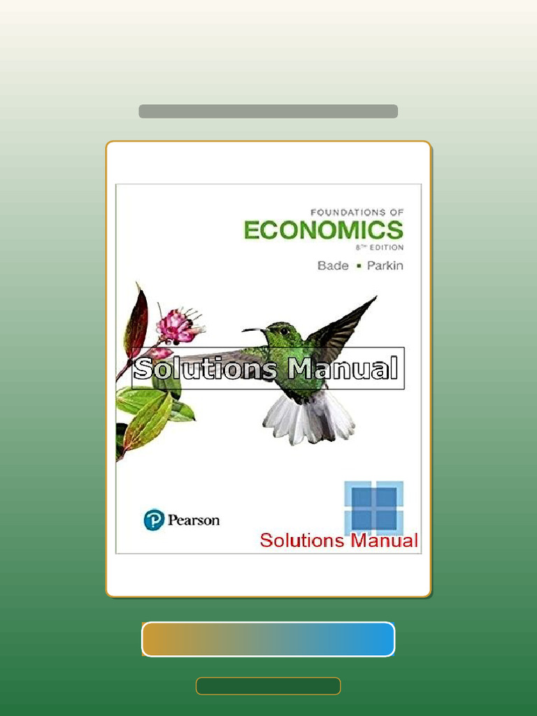 Foundations of Economics 8th Edition Bade Fast Access | PDF | Cost Of Living | Macroeconomics