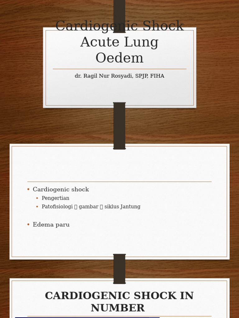 Dr. Ragil - Cardiogenic Shock | PDF | Shock (Circulatory) | Heart