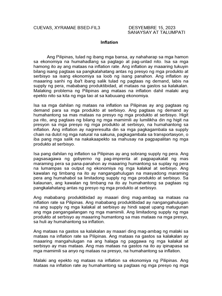 Inflation | PDF