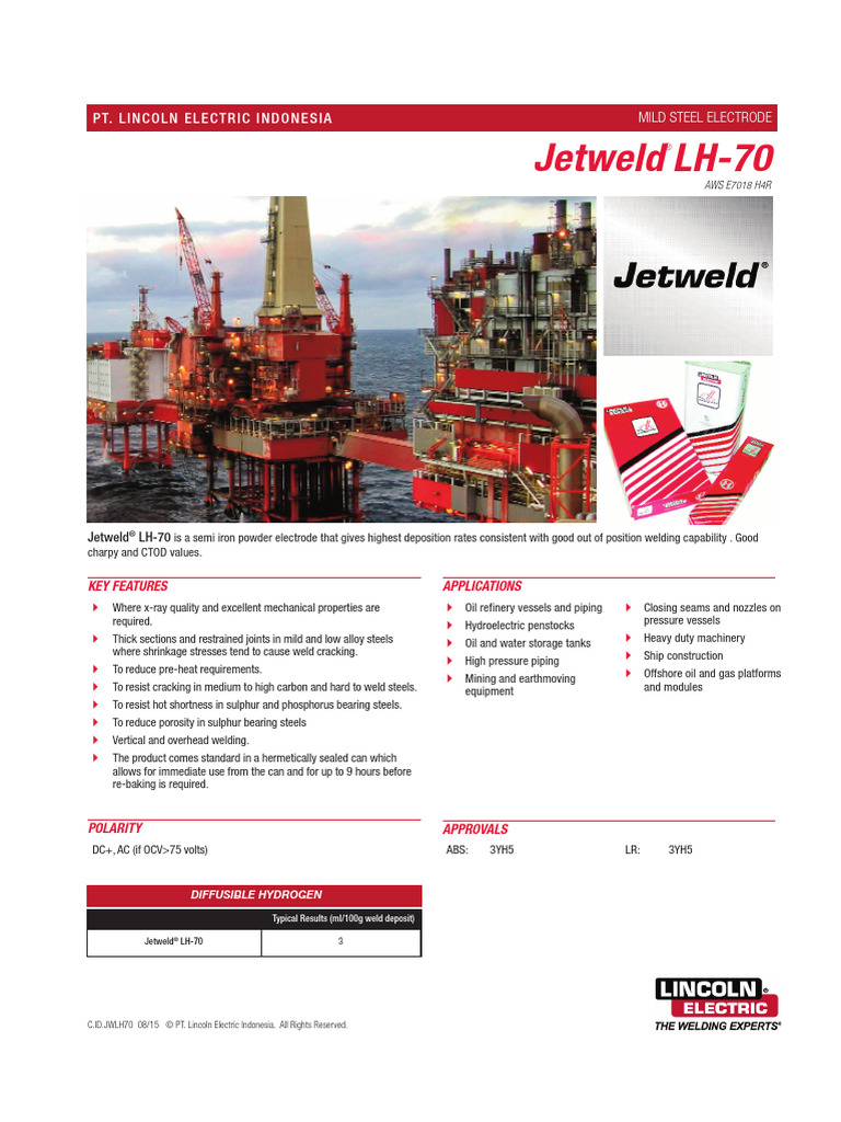 Lincoln Jetweld Lh-70 Brosur | PDF | Welding | Construction