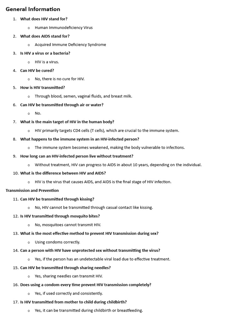 Abbreviation in HIVnAIDS | PDF | Hiv/Aids | Diagnosis Of Hiv/Aids