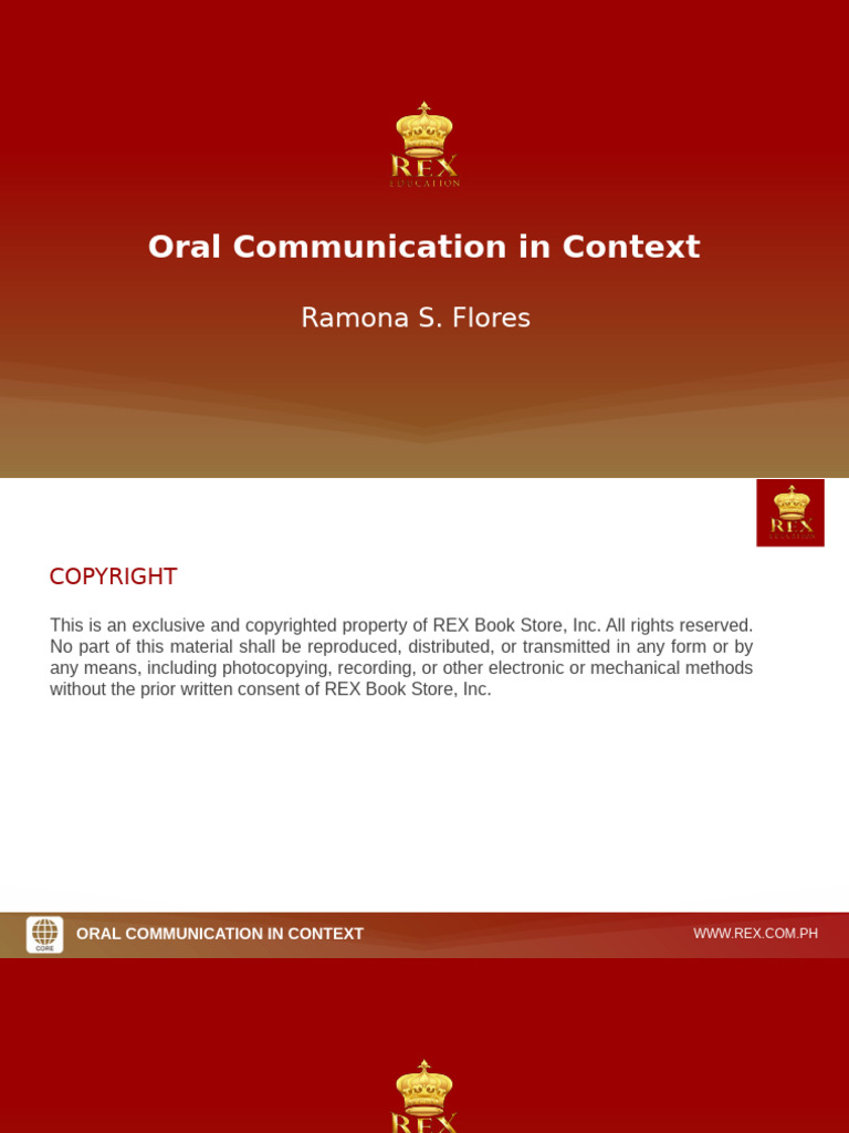 Oral Comm Lesson7-8 | PDF | Nonverbal Communication | Communication