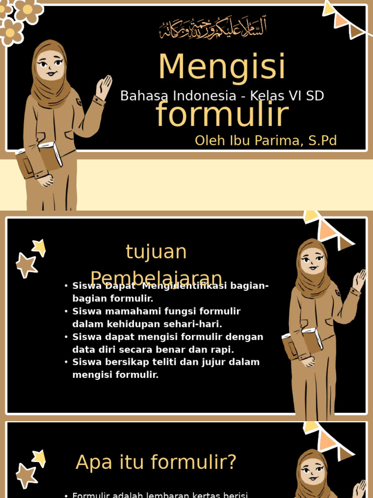 Mengisi Formulir Oleh Ibu Parimah, S.PD | PDF
