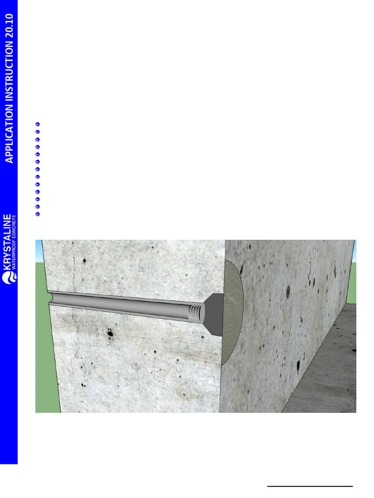AP 20.10 Krystaline Tie Hole Repair Instructions - New Construction ...