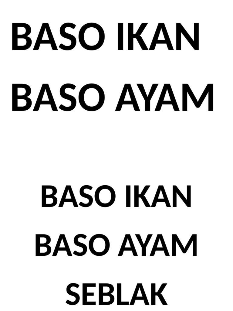 Baso Ikan | PDF
