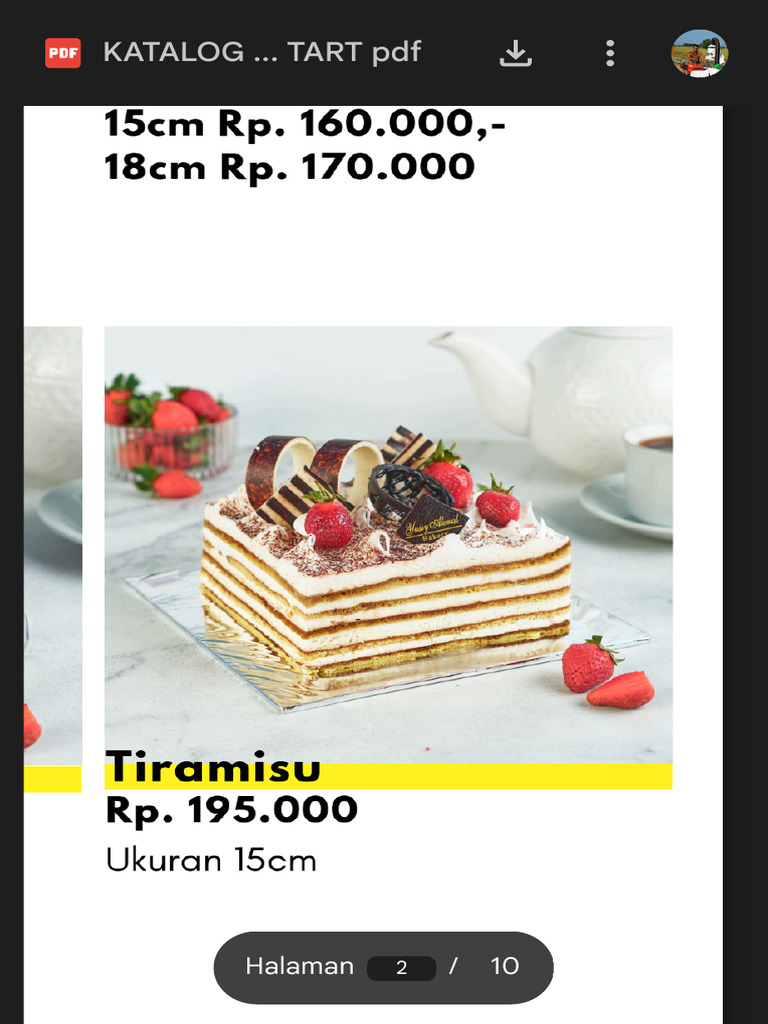 Katalog Cake Tart PDF - Google Drive | PDF