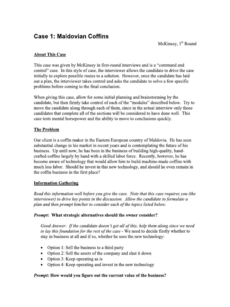 Case Questions With Solutions | PDF