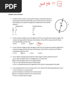 Physics Notes: Motion in 1D & 2D | PDF | Acceleration | Velocity