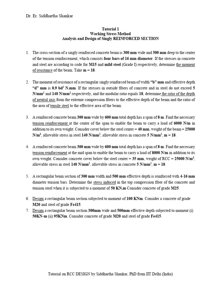 Tutorial On WSD and LSD-MSC Level | PDF | Beam (Structure) | Reinforced Concrete