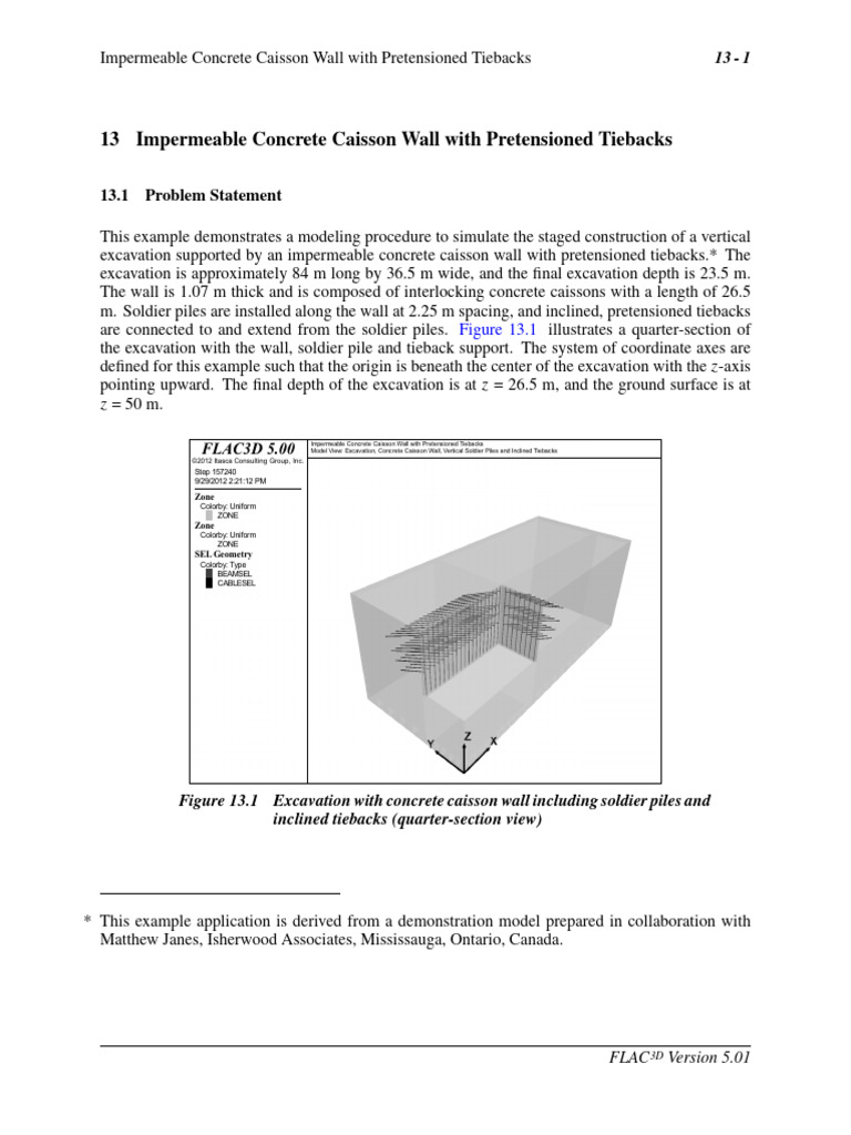 EA-13-Impermeable Concrete Caisson Wall With Pretensioned Tiebacks ...