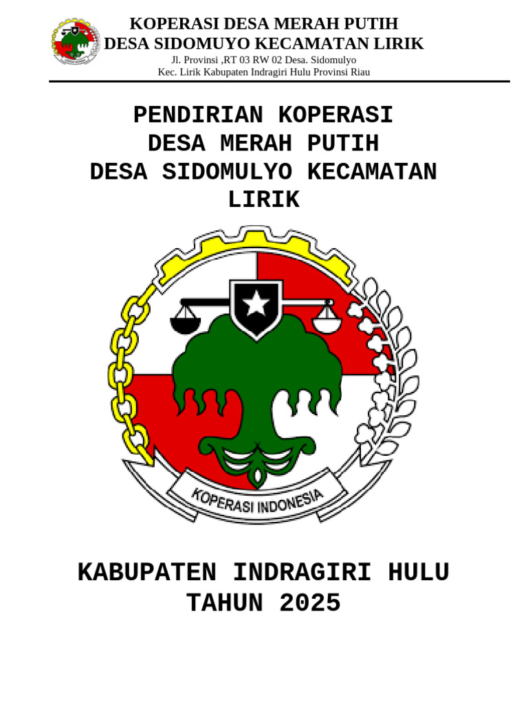 Form Merah Putih Notaris | PDF