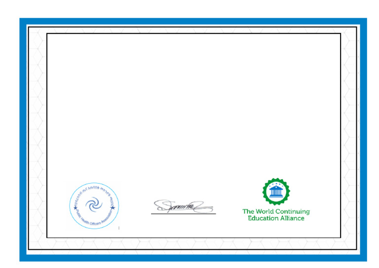 PHC Service Delivery Completion Certificate | PDF