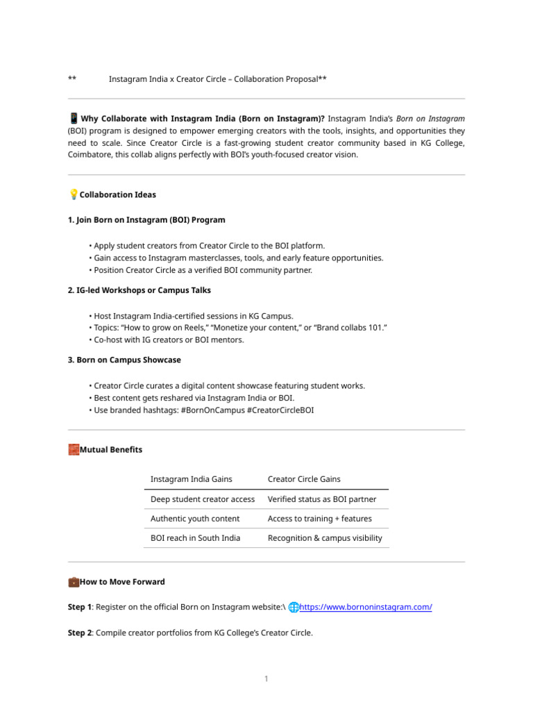 Instagram Creator Circle | PDF | Human Communication | Cyberspace