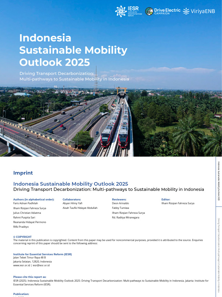 Indonesia's 2025 Sustainable Mobility Plan | PDF | Sustainable ...