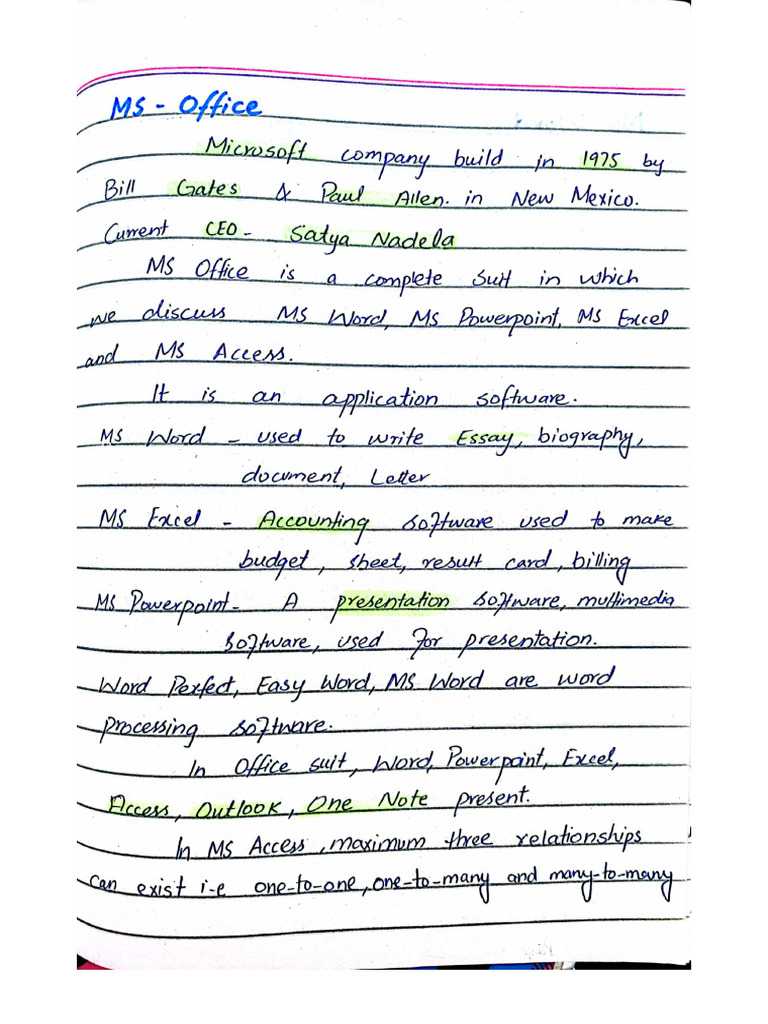 Word, PPT, Excel, Apps | PDF