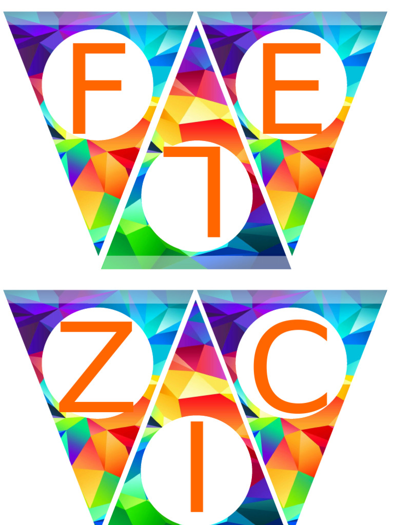 Banderín Triangular Colores | PDF