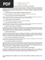 Baptizen Balotario de Preguntas Bautizo | PDF | Bautismo | Padrino