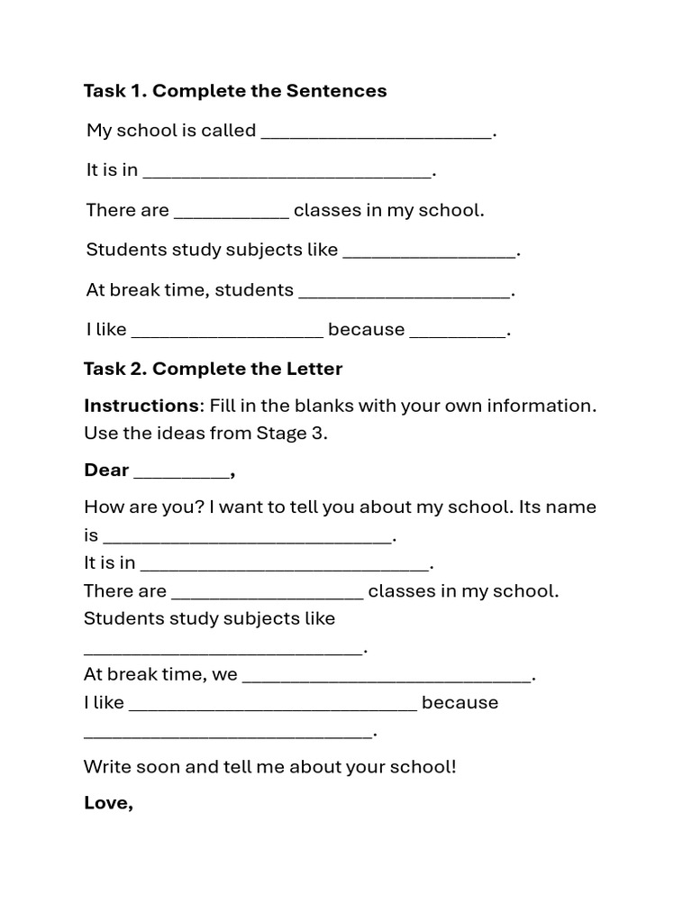 G6B1 Unit1 Letter Stage 3 4 | PDF