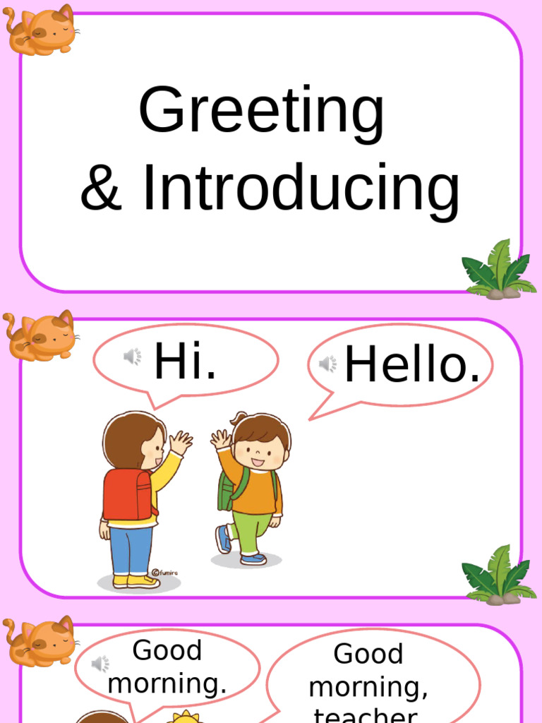 Greetings and Introductions Guide | PDF