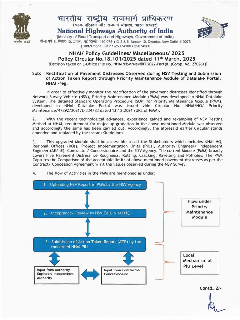 NHAI Guidelines for Pavement Distress Management | PDF | Road ...