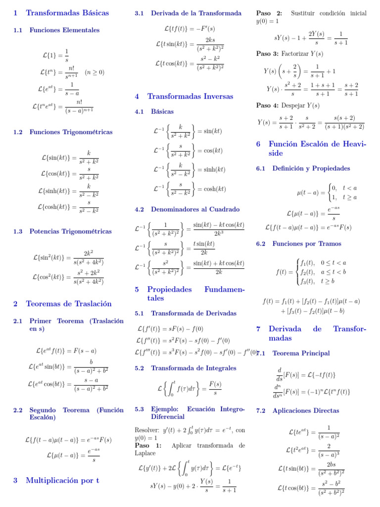 Formulario de Ecuaciones | PDF | Relaciones matematicas | Funciones ...