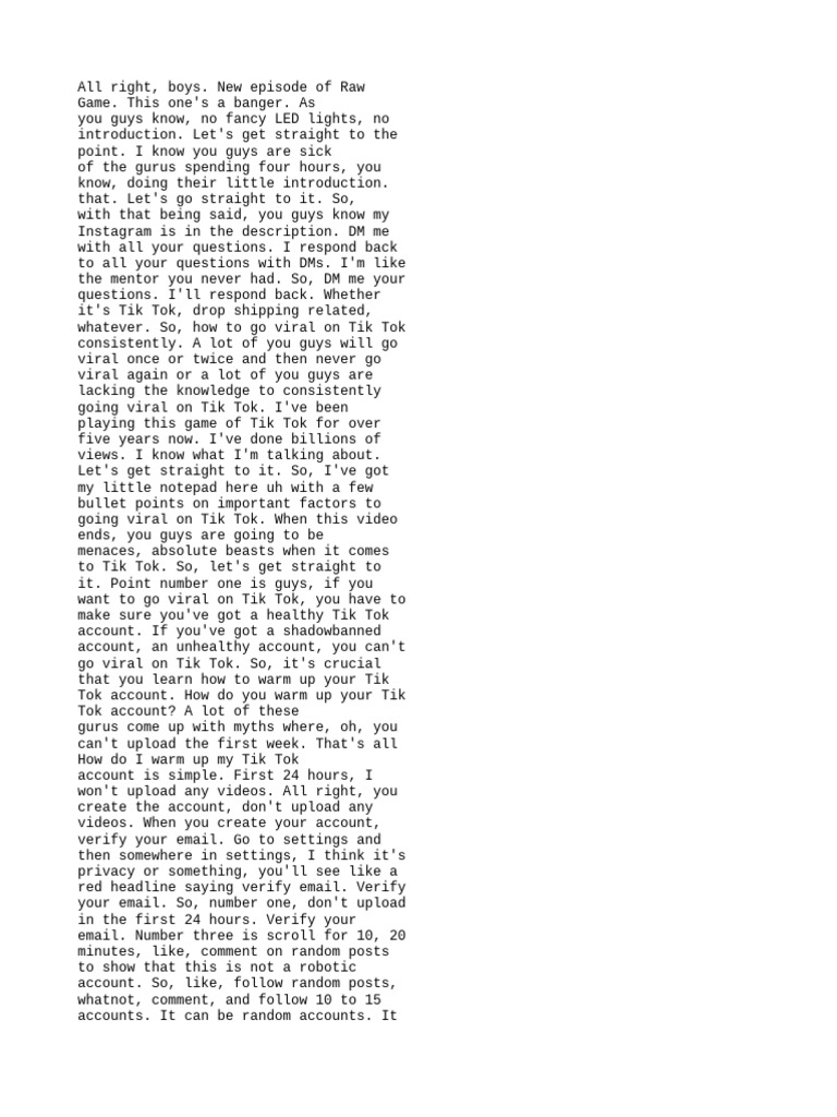 (English (Auto-Generated) ) I Found Out How To Always Go Viral On ...