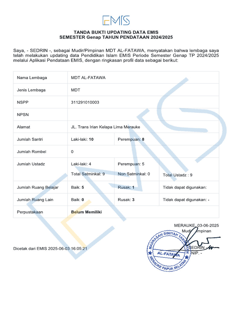 BAP 2024 2025 Genap 311291010003 MDT | PDF