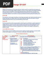 Master RCM Chart Under GST 2025 | PDF | Taxes | Government Finances