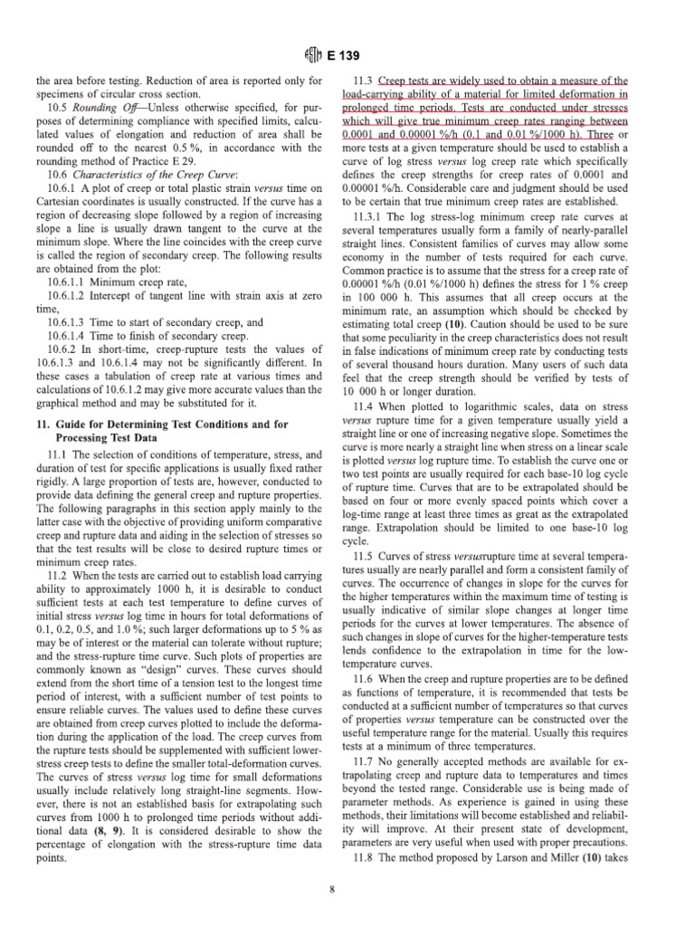 Astm e - 139 | PDF