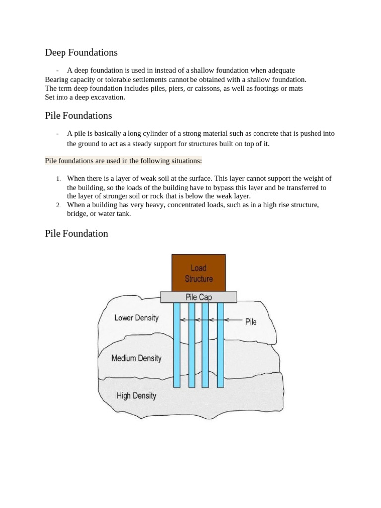 Deep Foundations | PDF | Deep Foundation | Foundation (Engineering)