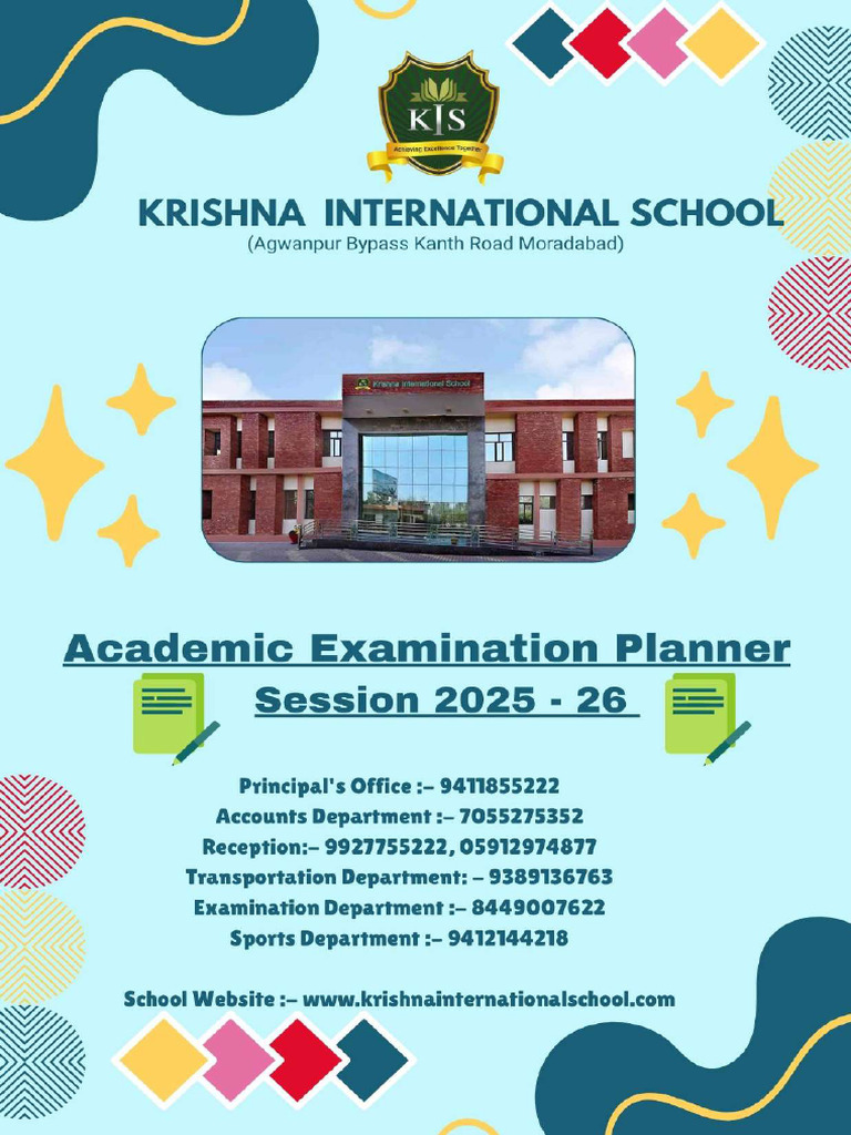 Academic Examination Planner .2025-26 | PDF