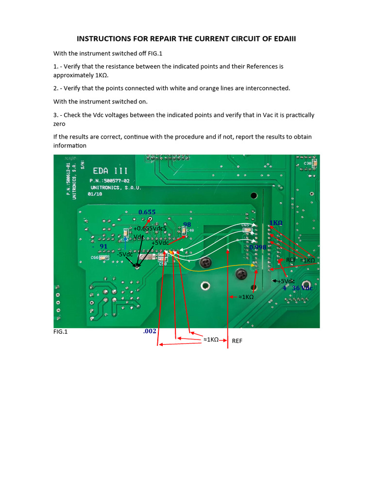EDAIII Circuit Repair Instructions | PDF | Electrical Engineering ...