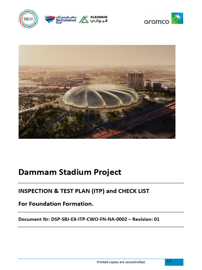 DSP SBJ EX ITP For Foundation Formation FN NA 0002 - Ver1 | PDF