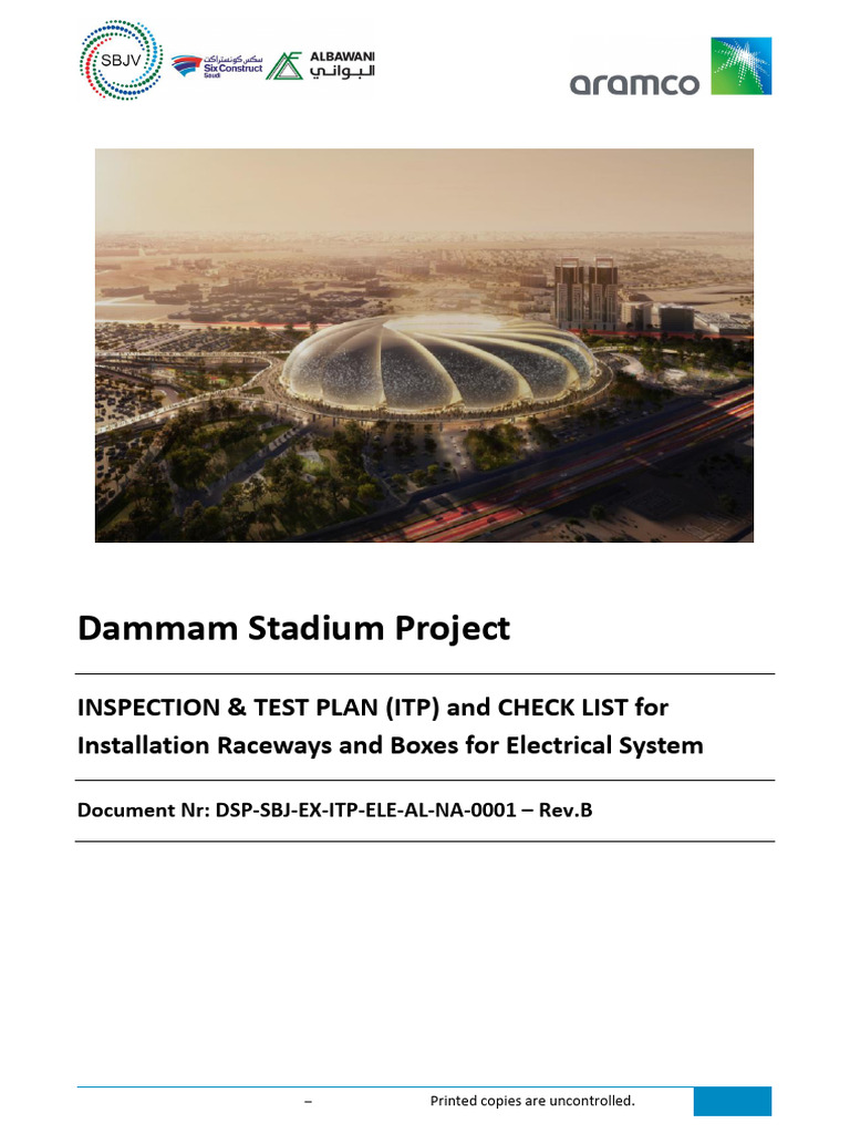 DSP SBJ EX ITP Installation Raceways and Boxes For Electrical System AL NA 0001 Rev.b - Ver2 ...
