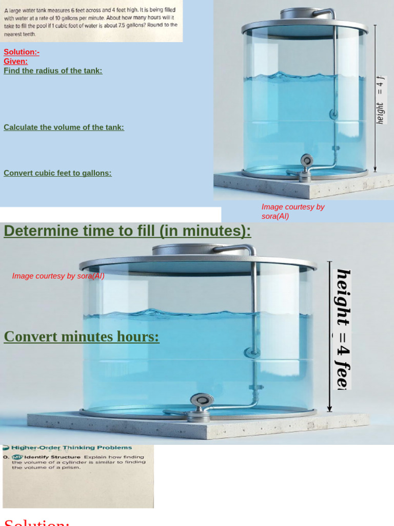 Volume of Cylinder - Part3 | PDF