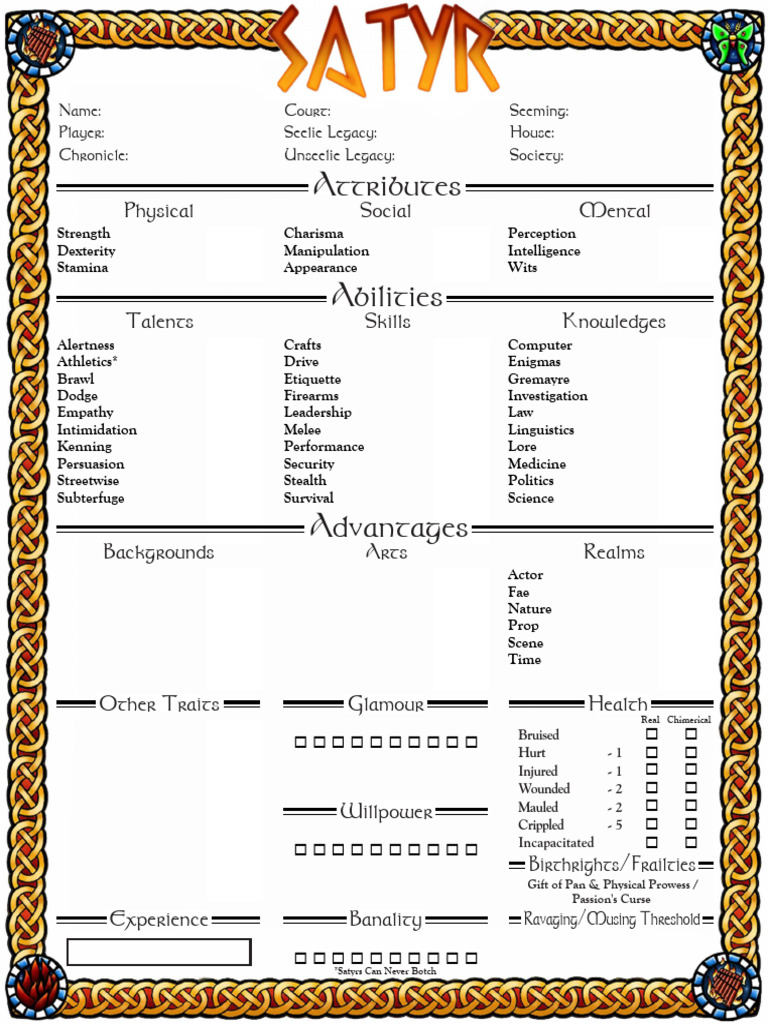 Changeling4-Page - Satyr Blues Jazz Singer | PDF