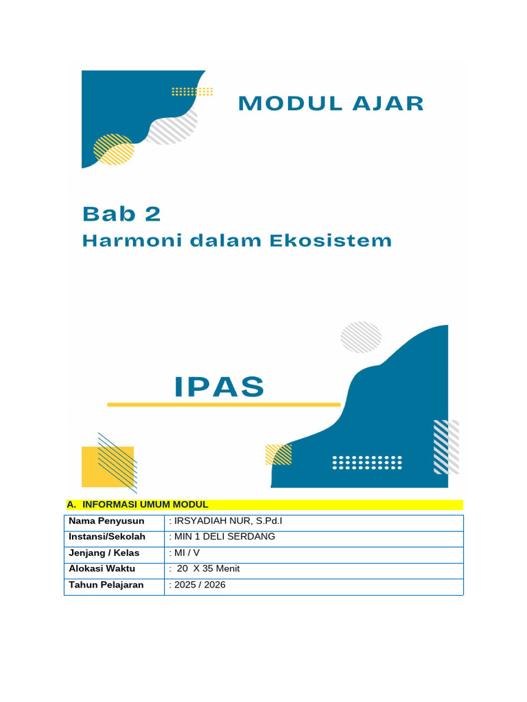 BAB 2 - MA IPAS Kls 5 | PDF