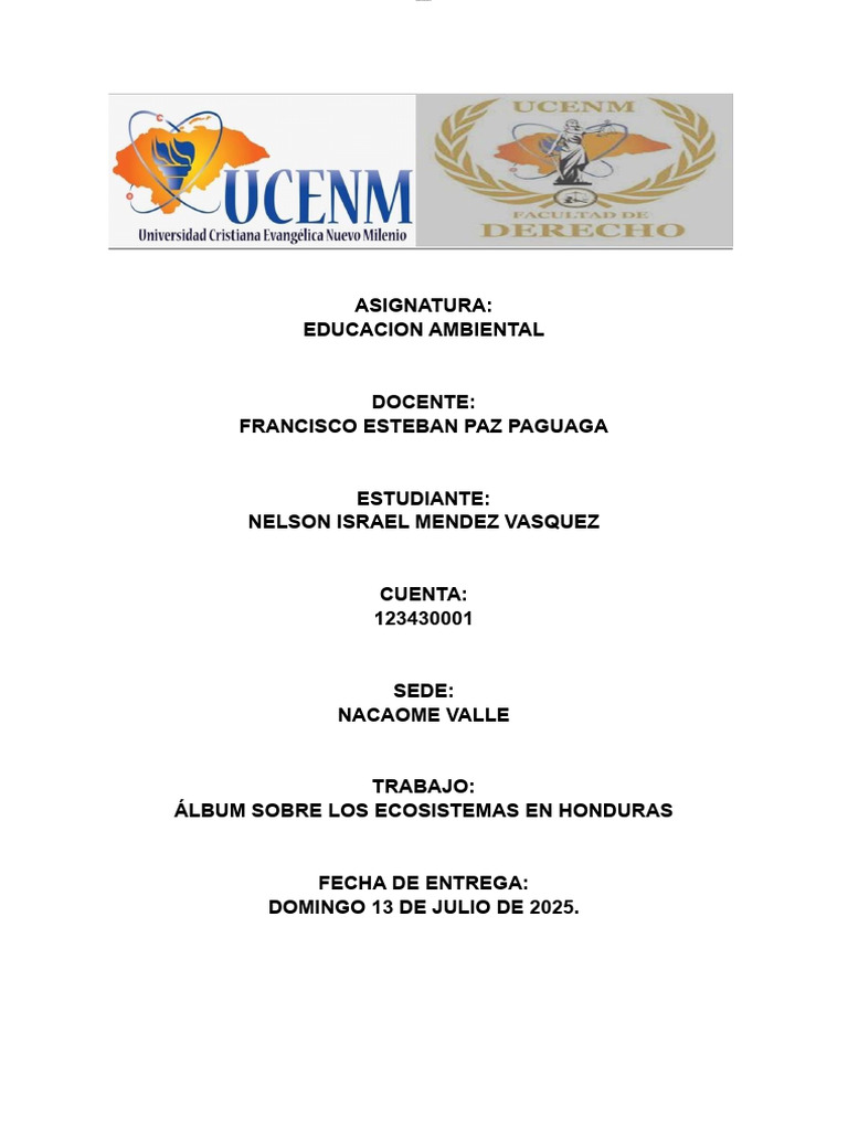 Ecosistemas y Especies en Honduras | PDF | Mangle | Los bosques