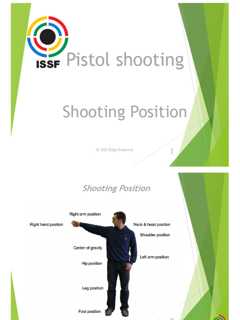 ISS Pistol Shooting Shooting Position | PDF | Projectiles | Ballistics