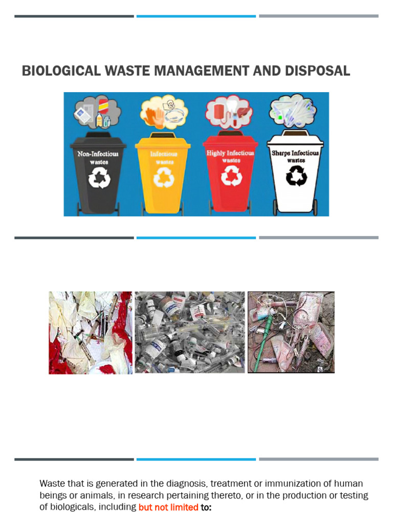 Biomedical Waste Management Guidelines | PDF | Waste | Waste Management