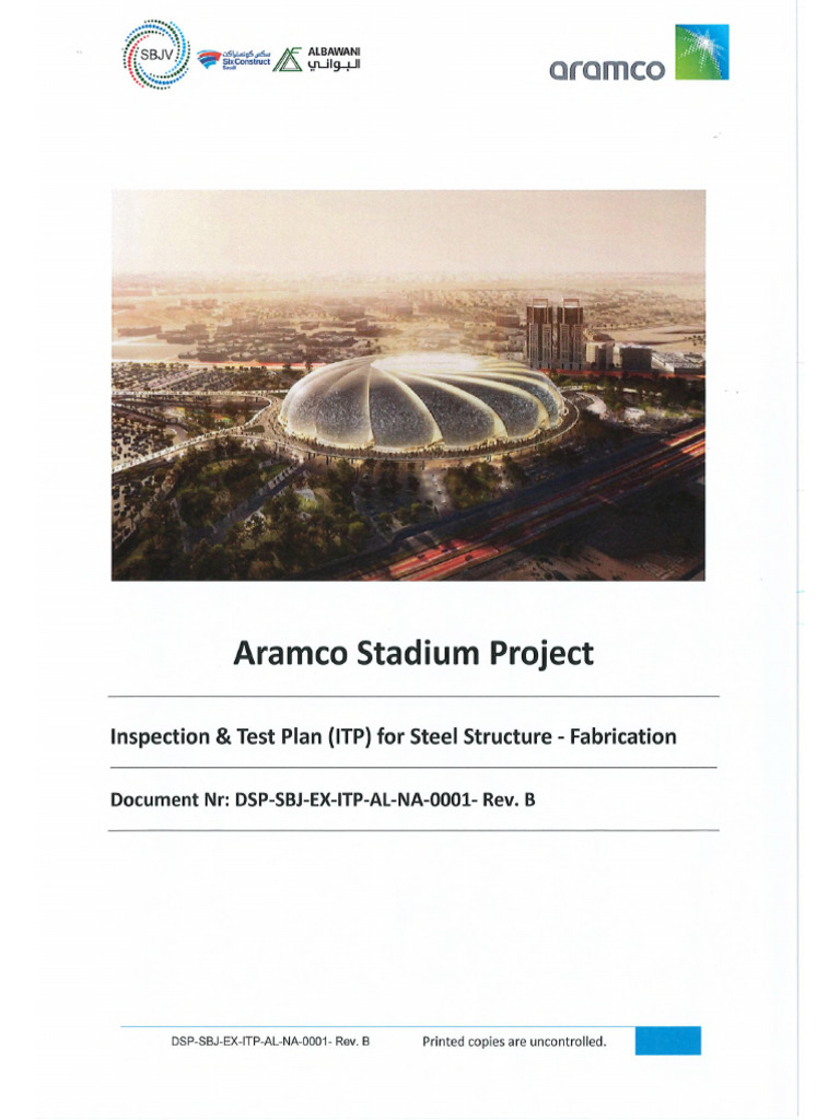 Aramco Stadium Project ITP Overview | PDF