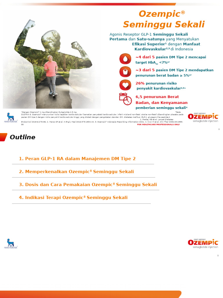 Ozempic®: Terapi GLP-1 untuk DM Tipe 2 | PDF